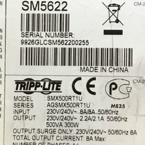 SMX500RT1U 500VA | Tripp lite UPS Peters-Instru-Med.com webshop